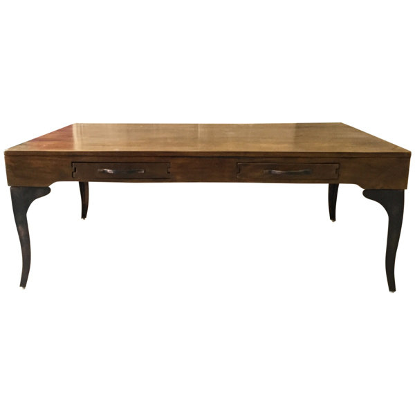 Designe Gallerie Melange Classic Coffee Table, Solid Wood & Iron ...